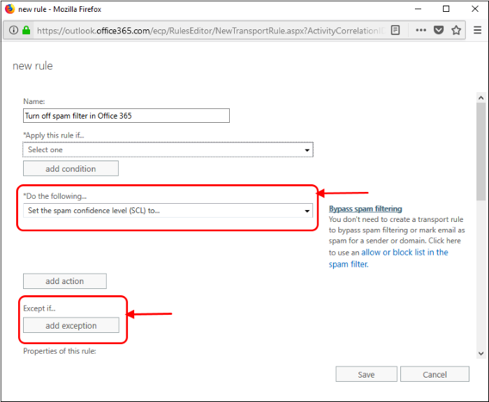 Add an Email Flow Rule to Bypass Spam Filtering, Phishing And Identity Theft| COMODO